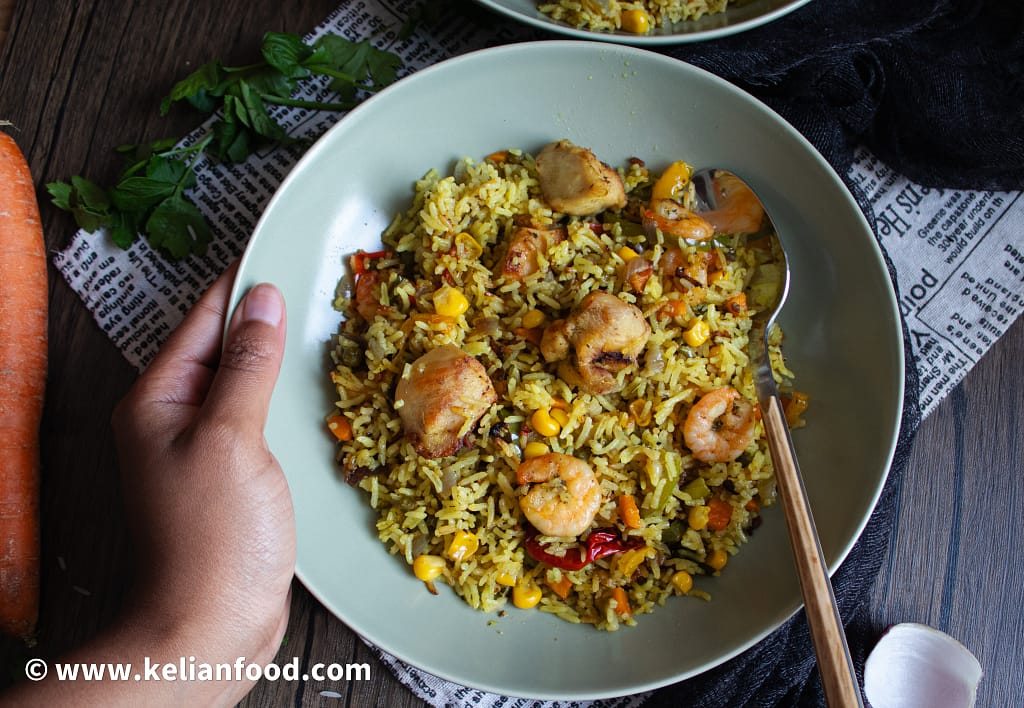 Recette facile avec du riz : Riz frit à la noix de coco! | Kelianfood