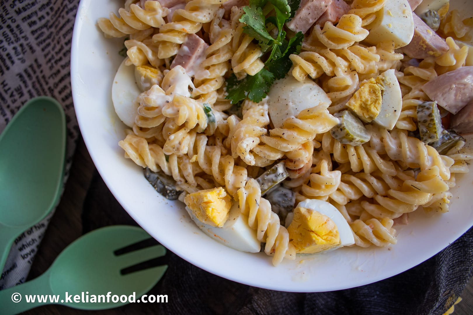 Salade de pâtes originale avec mayo - facile & rapide! | Kelianfood