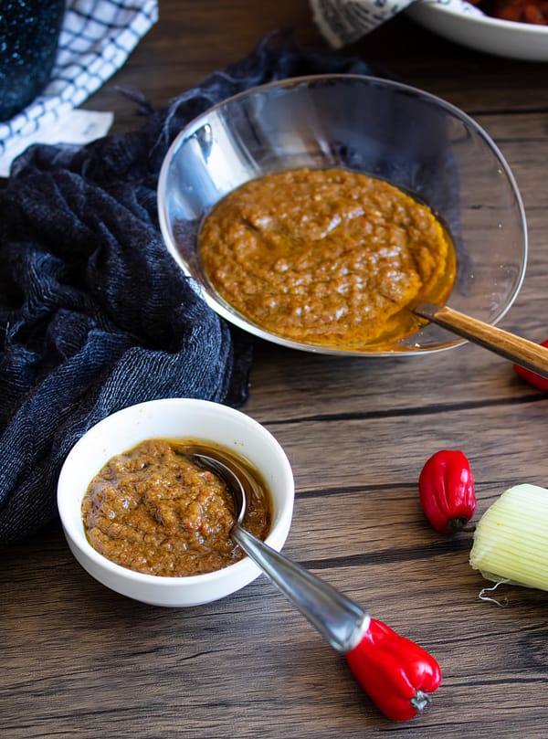 Sauce verte express | condiments verts pour poisson braisé! | Kelianfood