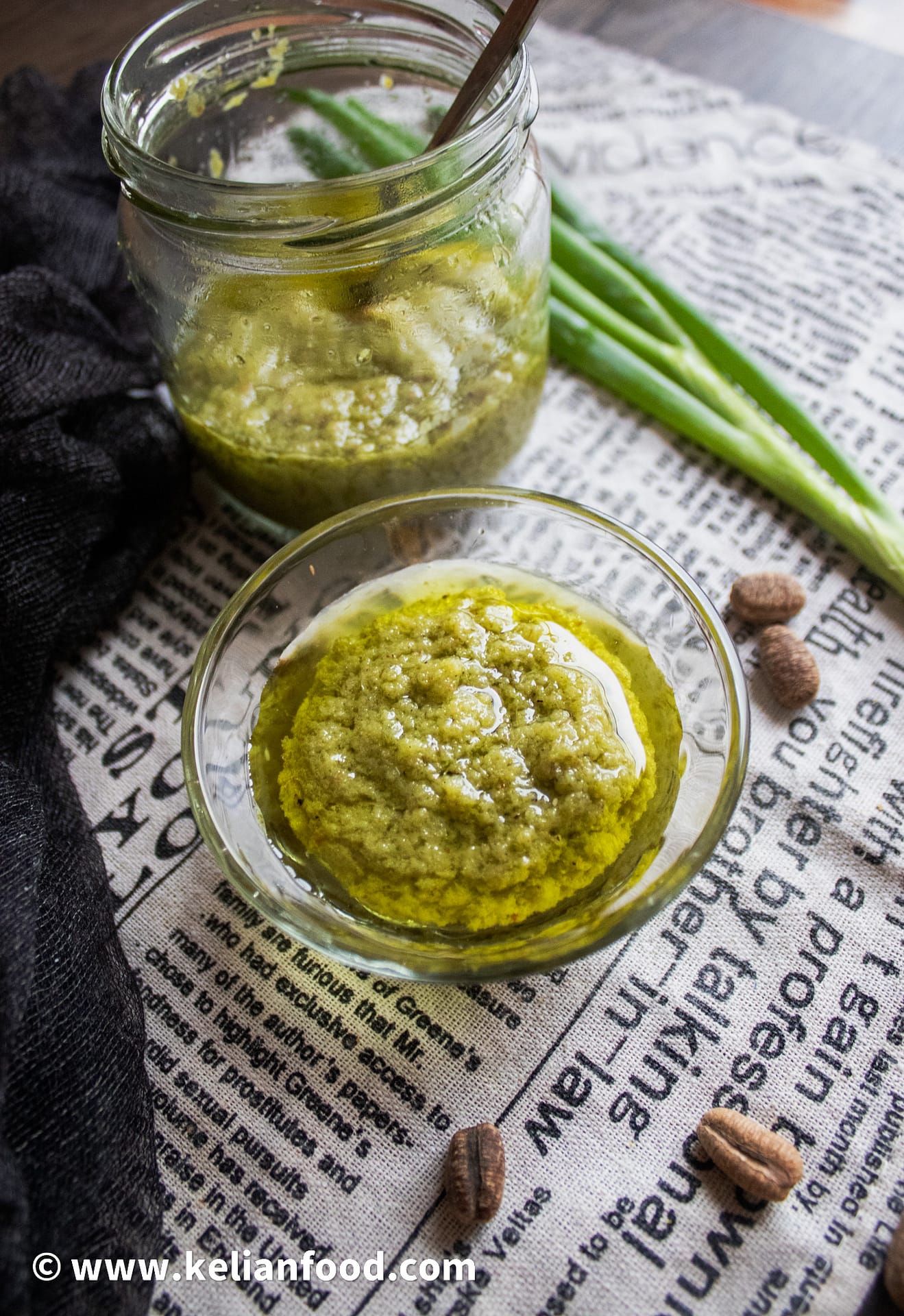 Sauce verte express | condiments verts pour poisson braisé! | Kelianfood